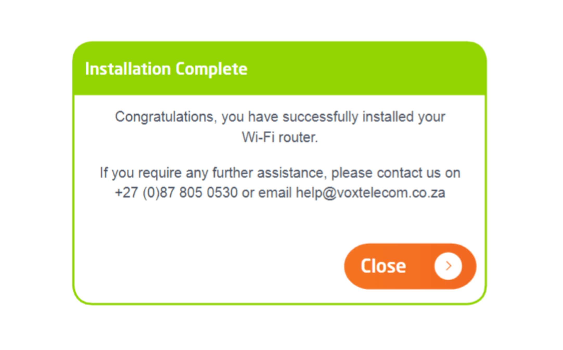 How to self-install your Vox fibre router